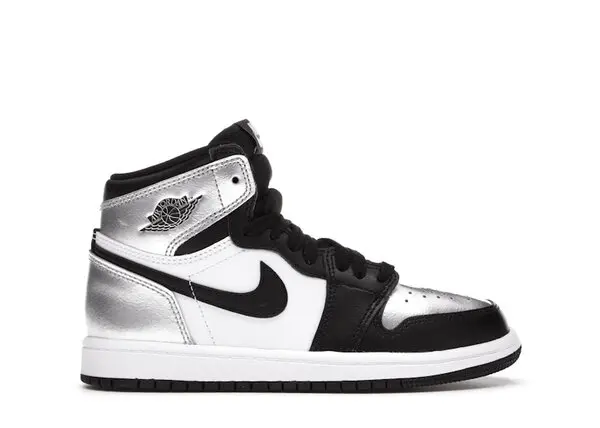 JORDAN Retro High Silver Toe Ps - Black/metallic Silver/white