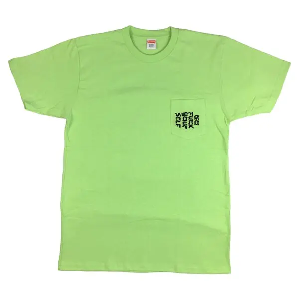 Supreme Go Fuck Yourself Pocket Tee Shirt - Lime