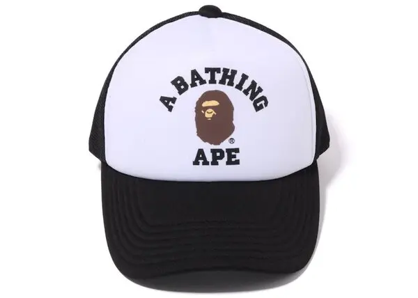 A BATHING APE College Mesh Cap - Black