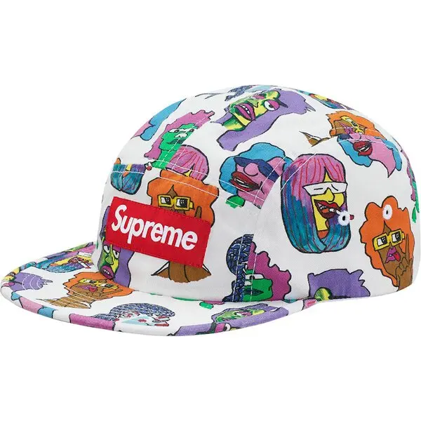 Supreme Gonz Heads Camp Cap - White
