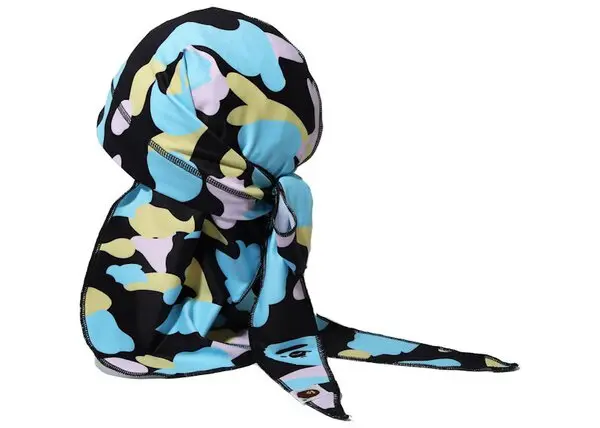 A BATHING APE Camo Durag - Black