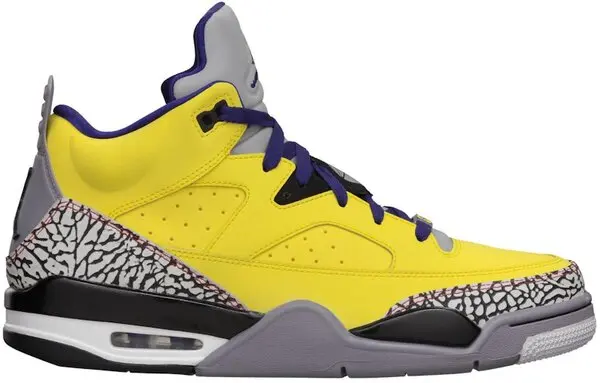 JORDAN Son Of Mars Low Sneakers - Tour Yellow/grape Ice/cement Grey