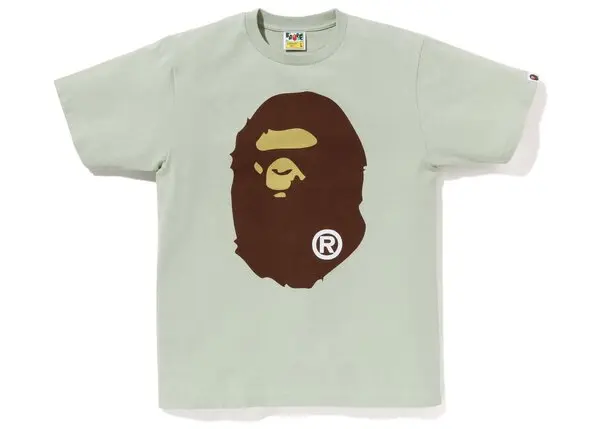A BATHING APE Pigment Big Ape Head Tee Shirt