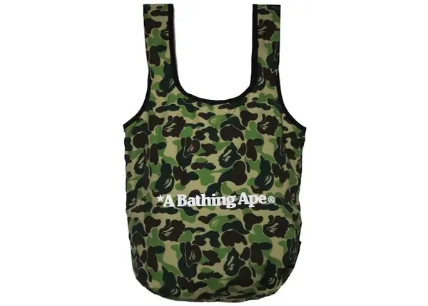 A BATHING APE Abc Camo Ape Head Utility Bag