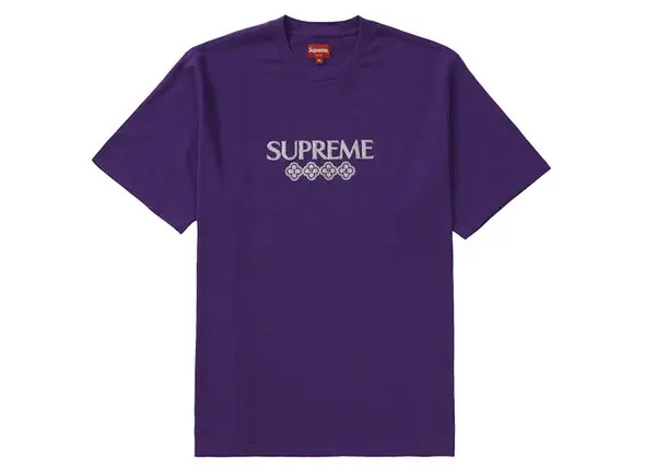 Supreme Glitter Short Sleeve Top - Purple