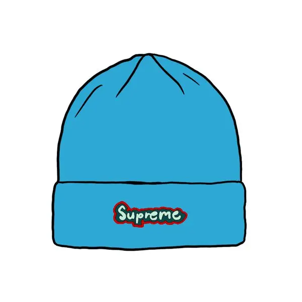 Supreme Gonz Logo Beanie - Light Blue