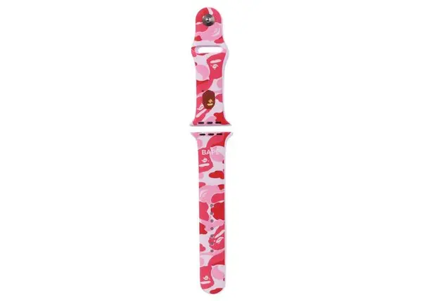 A BATHING APE Abc Camo Apple Watch Band - Pink