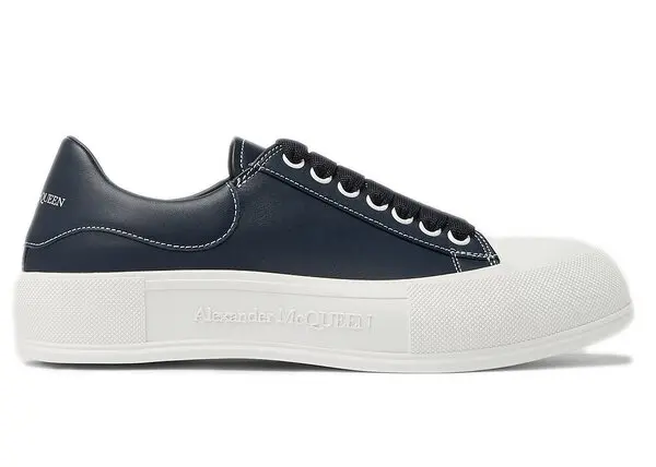 Alexander McQueen Leather Deck Plimsollin