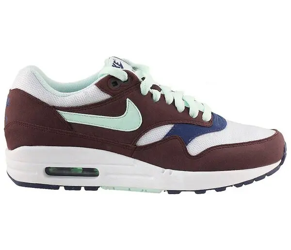 Nike Air Max 1 Sneakers - Deep Burgundy/filament Green