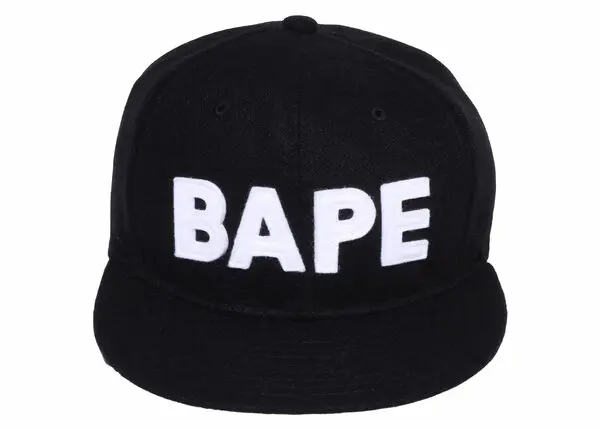 BAPE Patch Snapback Cap - Black