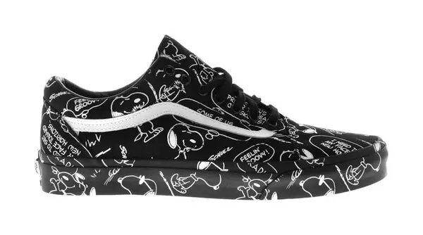 VANS Old Skool X Peanuts Sneakers - Black/white
