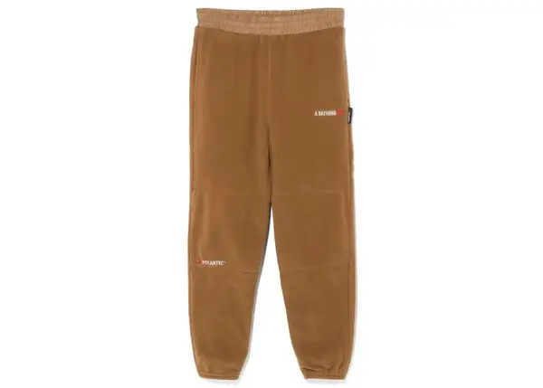 A BATHING APE Polartech Fleece Pants - Beige