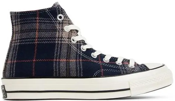 CONVERSE Chuck Taylor All Star 70 Hi Plaid Pack - Navy Blue/terracotta Red/egret