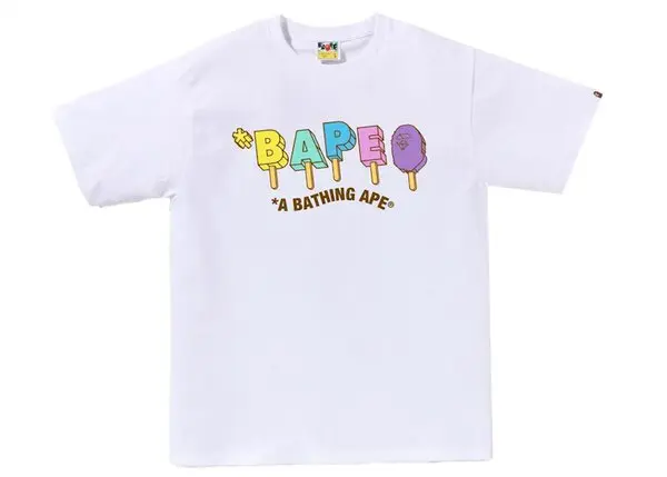 A BATHING APE Popsicle Tee Shirt - White
