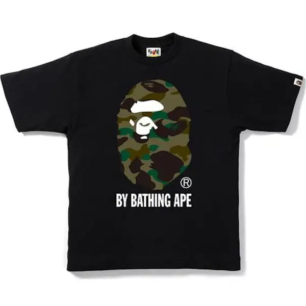 A BATHING APE 1st Camo Bathing Tee Shirt - Black/green