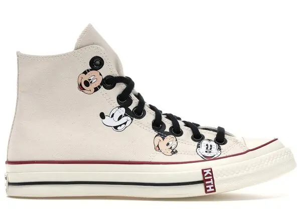 CONVERSE Chuck Taylor All Star 70 Hi Kith X Disney - Egret/red
