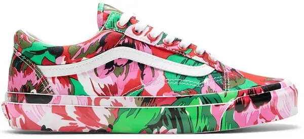 VANS Old Skool Sneakers - Floral Red/true White