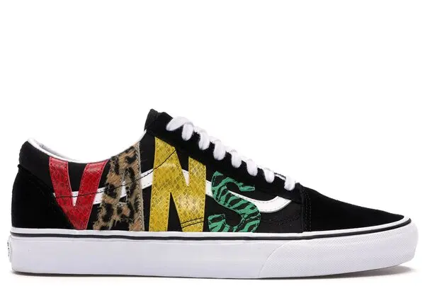 VANS Old Skool Animalin Sneakers - Rasta/black