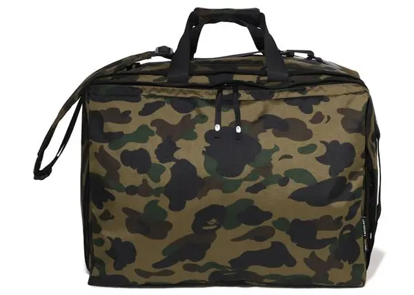 BAPE Abc Camo Pu Ostrich Tote Bag Blue - US Bape ABC CAMO PU