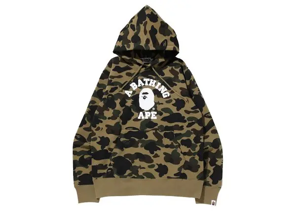 A BATHING APE 1st Camo College Pullover Hoodie