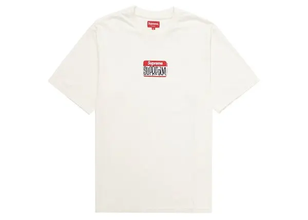 Supreme Gonz Nametag Short Sleeve Tee Shirt - Natural