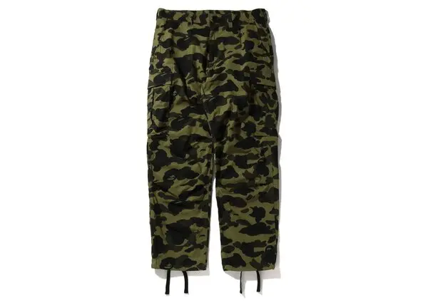 A BATHING APE 1st Camo Cargo Pants - Green