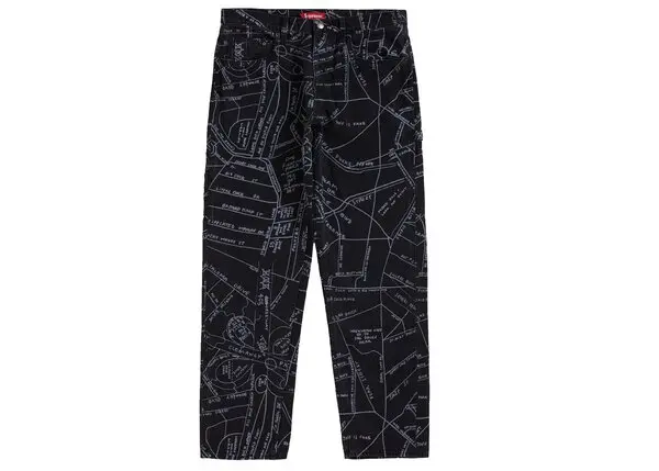 Supreme Gonz Map Denim Painter Pant
