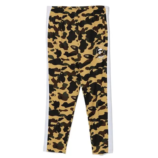 A BATHING APE 1st Camo Line Jersey Pants - Yellow