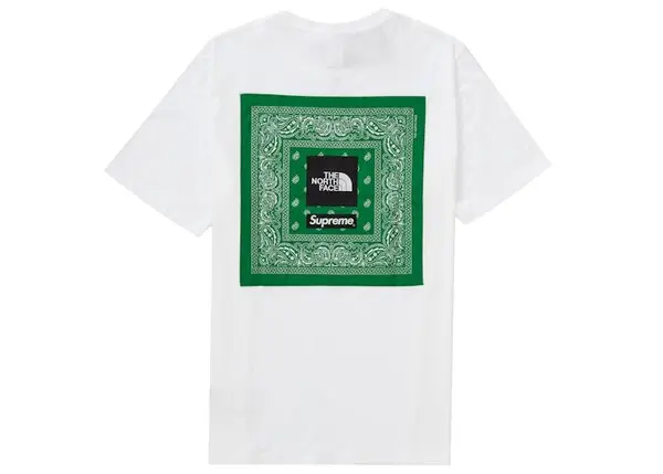 Supreme The North Face Bandana Tee Shirt - White