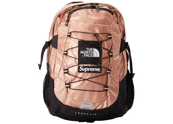 Supreme The North Face Metallic Borealis Backpack - Rose Gold