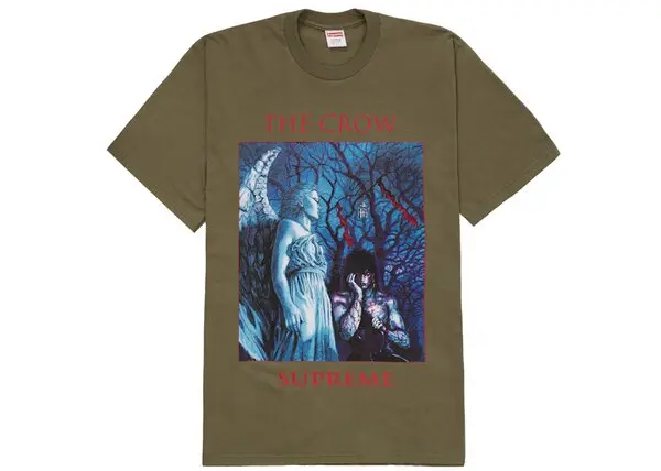 Supreme The Crow Tee Shirt - Light Olive