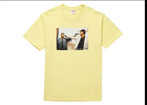 Supreme The Killer Trust Tee Shirt - Pale Yellow