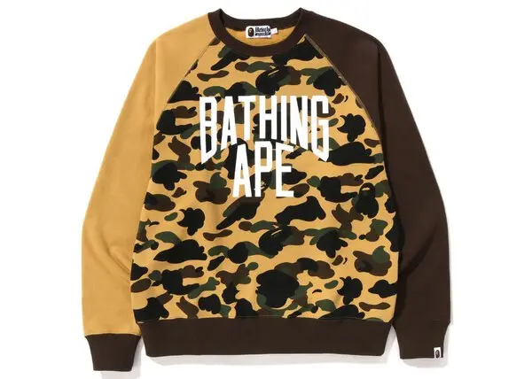 A BATHING APE 1st Camo Crazy Nyc Logo Crewneck Sweatshirt