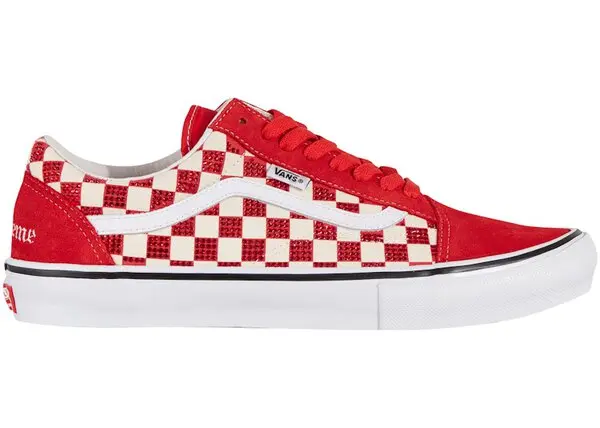 VANS Old Skool Supreme Swarovski Sneakers - Red