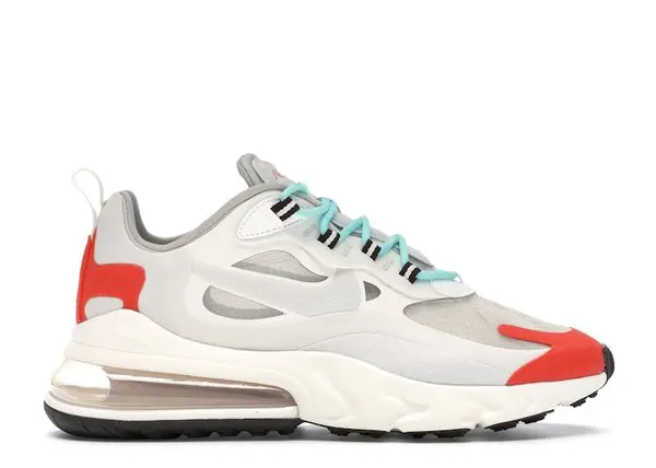 Nike Air Max 270 React - Light Beige Chalk/summit White/team Orange