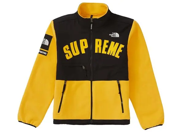 Supreme The North Face Arc Logo Denali Fleece Jacket - Yellow