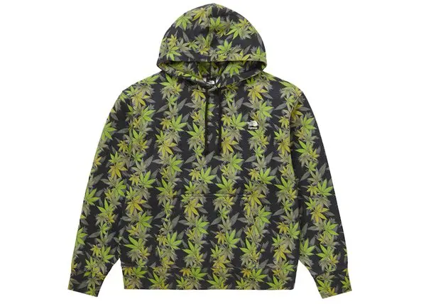 Supreme The North Face Leaf Hooded Sweatshirt - Black