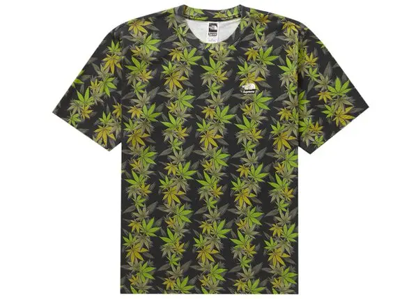 Supreme The North Face Leaf Print Short Sleeve Top