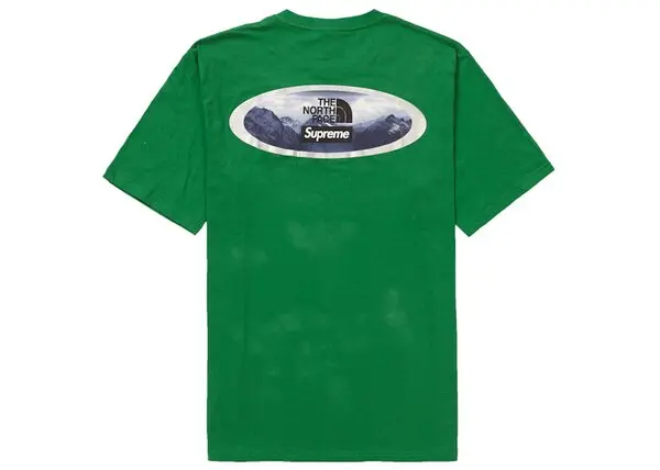 Supreme The North Face Mountains Tee Shirt - Green
