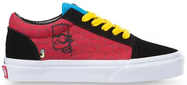 VANS Old Skool The Simpsons El Bartoin Sneakers - Red/black