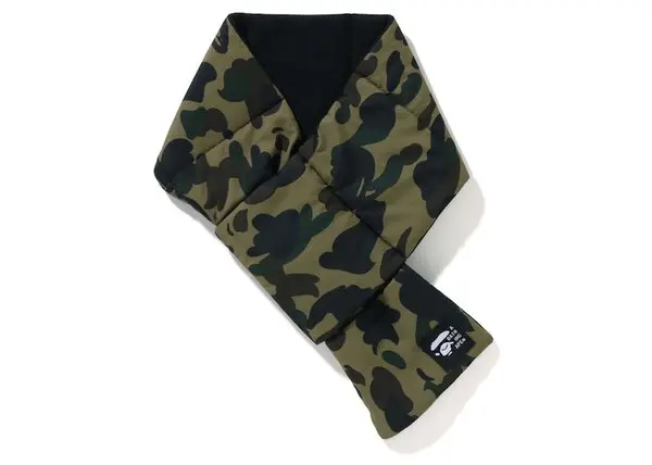 A BATHING APE 1st Camo Pocket Fleece Scarf - Green