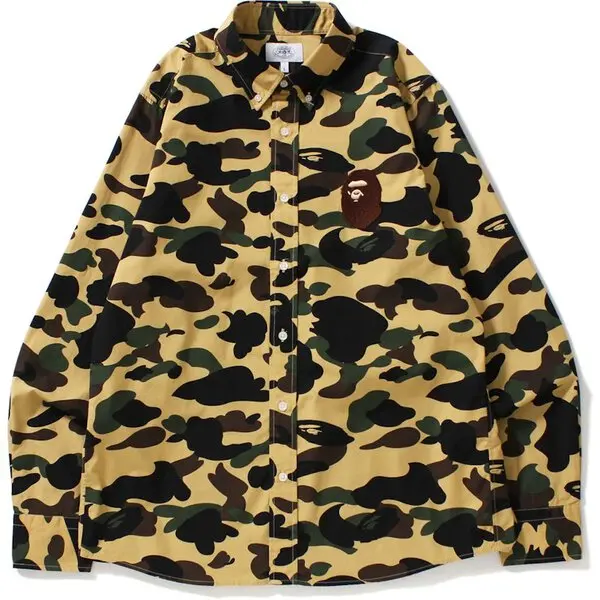 A BATHING APE 1st Camo Large Ape Head Bd Shirt