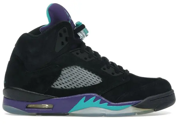 JORDAN 5 Retro Grape - Black/new Emerald/grape Ice