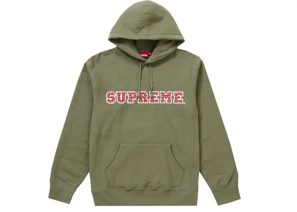 Supreme Hooded Sweatshirt - Light Olive