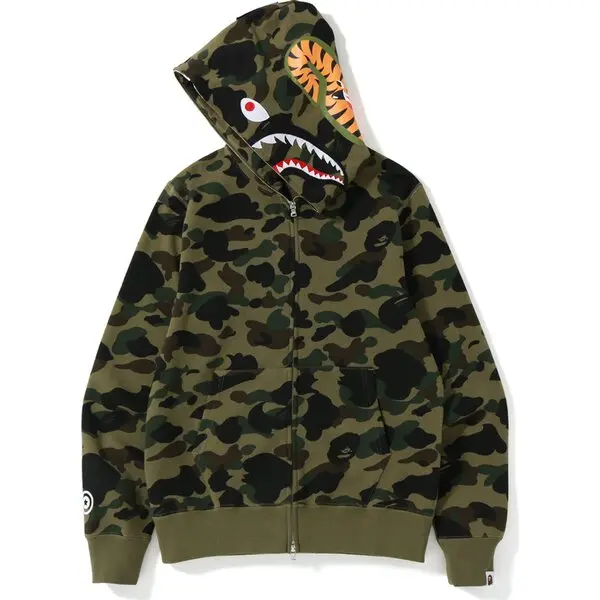 A BATHING APE 1st Camo Shark Full Zip Hoodie