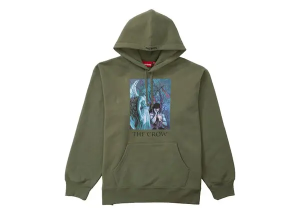 Supreme The Crow Hooded Sweatshirt - Light Olive