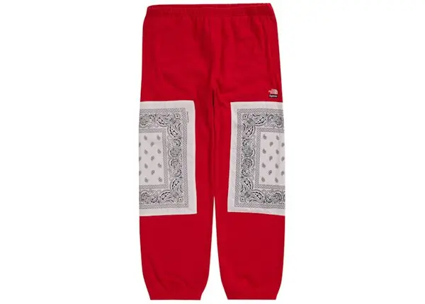 Supreme The North Face Bandana Sweatpant - Red