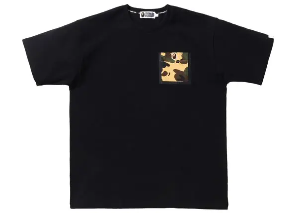 A BATHING APE 1st Camo Pocket Tee Shirt - Black