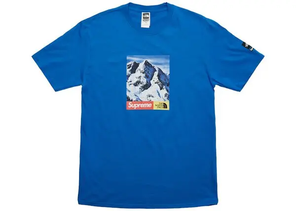 Supreme The North Face Mountain Tee Shirt - Royal
