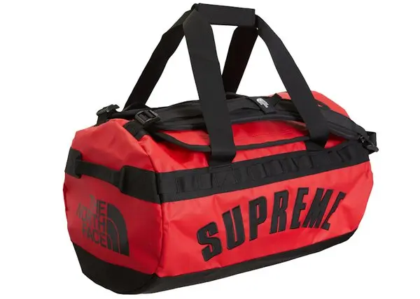 Supreme The North Face Arc Logo Small Base Camp Duffle Bag - Red